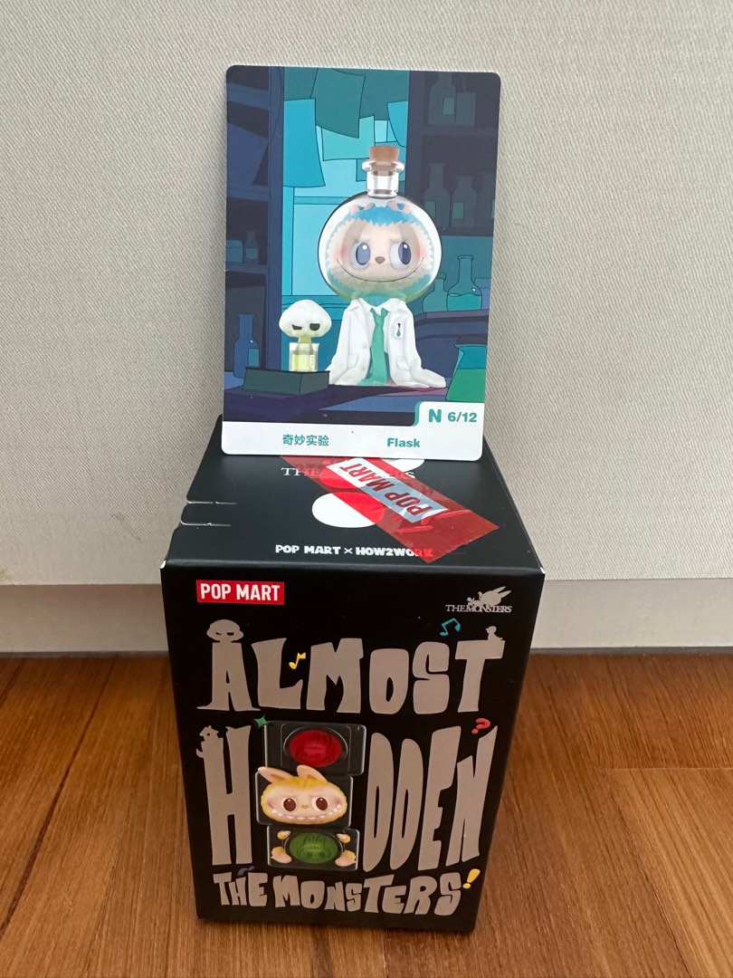 POPMART Labubu The Monsters Almost Hidden Series figurine (Flask ...