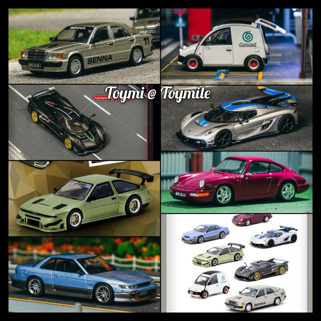 Preorders 1/64 Tarmac Mercedes Benz 190E Ayrton Senna Pagani Huayra R ...