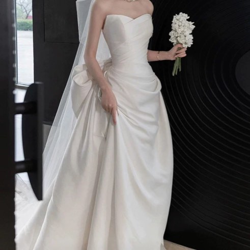 PWS white dress white wedding gown, Women's Fashion, Dresses & Sets ...
