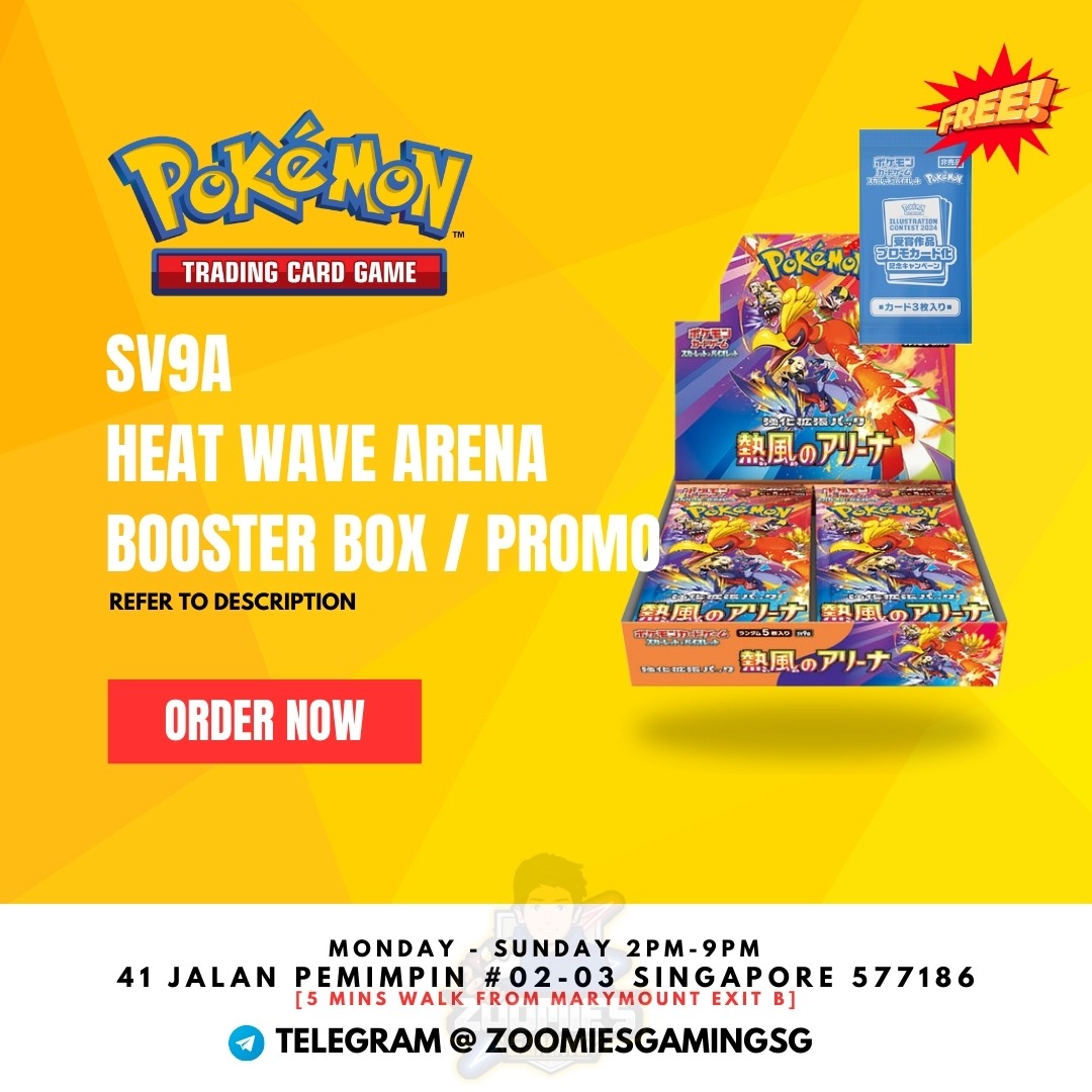 [Ready stock]Pokemon Japan TCG SV9a Heat Wave Arena booster box, Hobbies & Toys, Toys & Games on ...