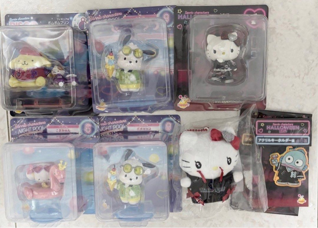 Sanrio night pool halloween 2024 kuji figurine hangyodon pochacco ...