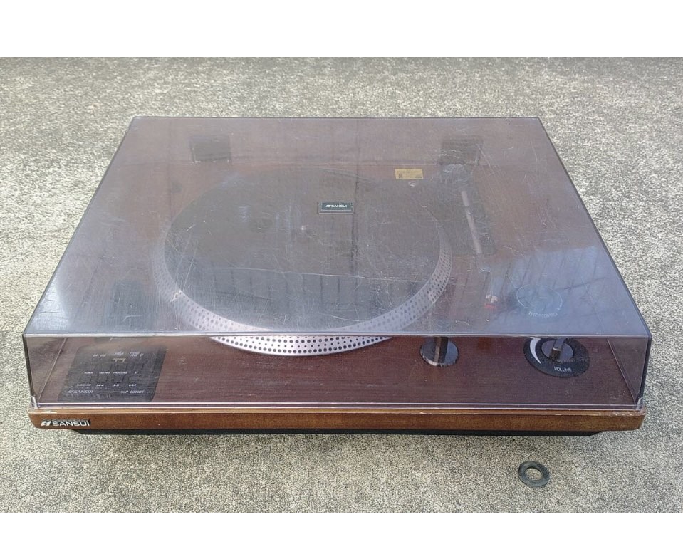 SANSUI SLP-5000BT 日本山水藍芽黑膠唱盤Bluetooth Turntable, 耳機及錄音音訊設備, 其他音響配件及設備在旋轉拍賣