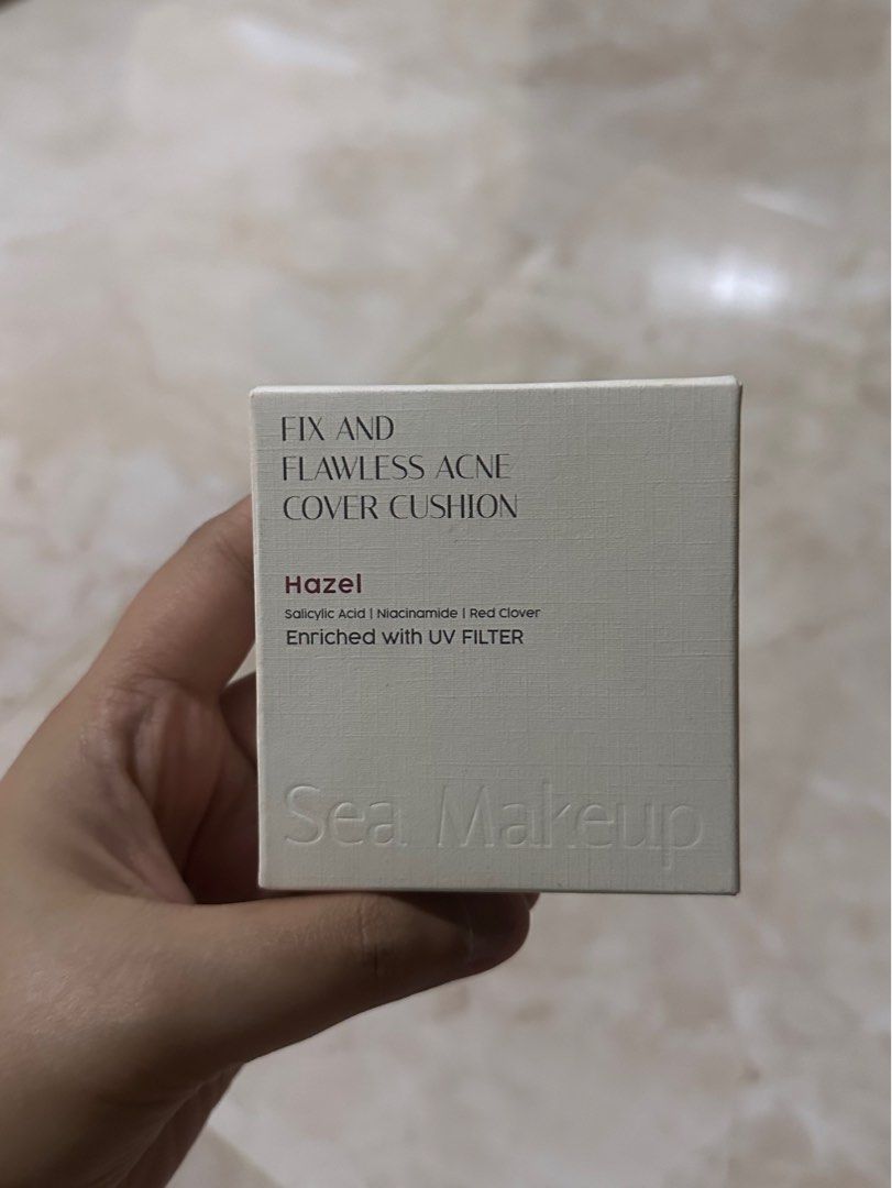 Sea Makeup Fix and Flawless Acne Cover Cushion Full Coverage Foundation ...