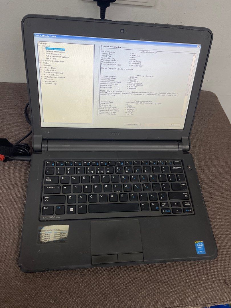 Selling dell latitude 3340 i5 4 gen 8gb ram $30 for parts no hard disk ...