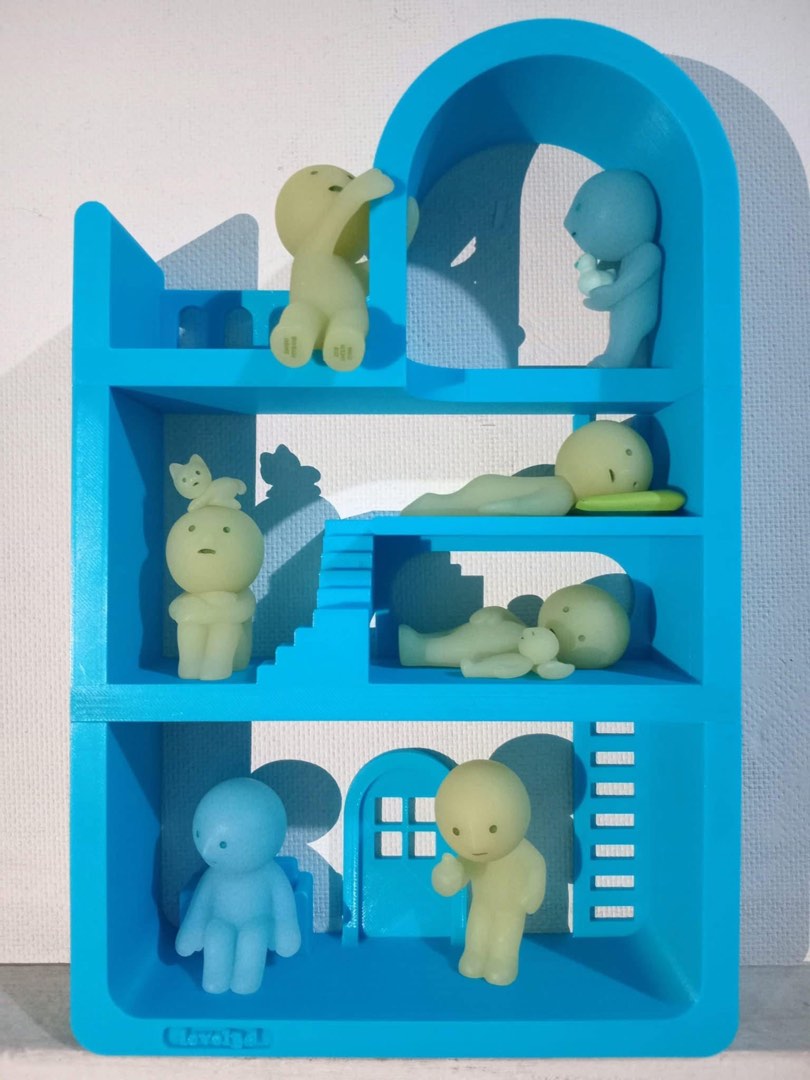 Smiski display shelf organizer, Hobbies & Toys, Toys & Games on Carousell