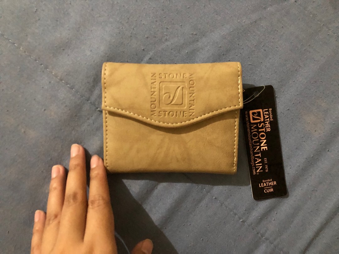 Stone Mountain leather trifold wallet, Women's Fashion, Bags & Wallets ...