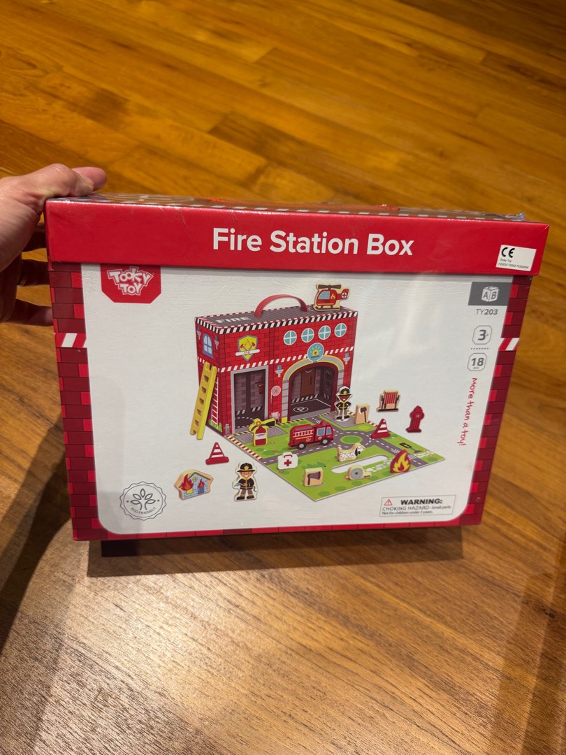 Tooky Town - Fire Station Box, Hobbies & Toys, Toys & Games on Carousell
