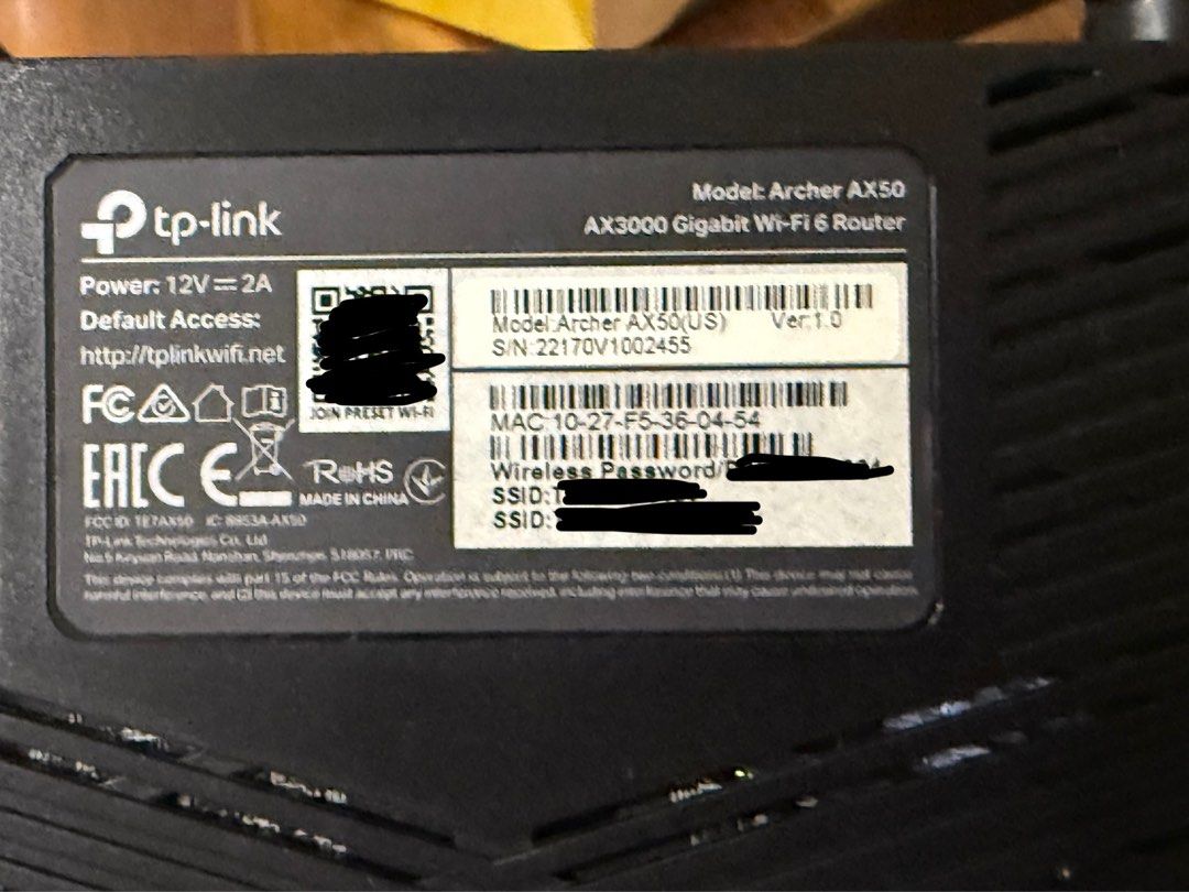 TP - Link Archer 50 AX3000 Wifi 6 router, Computers & Tech, Parts ...