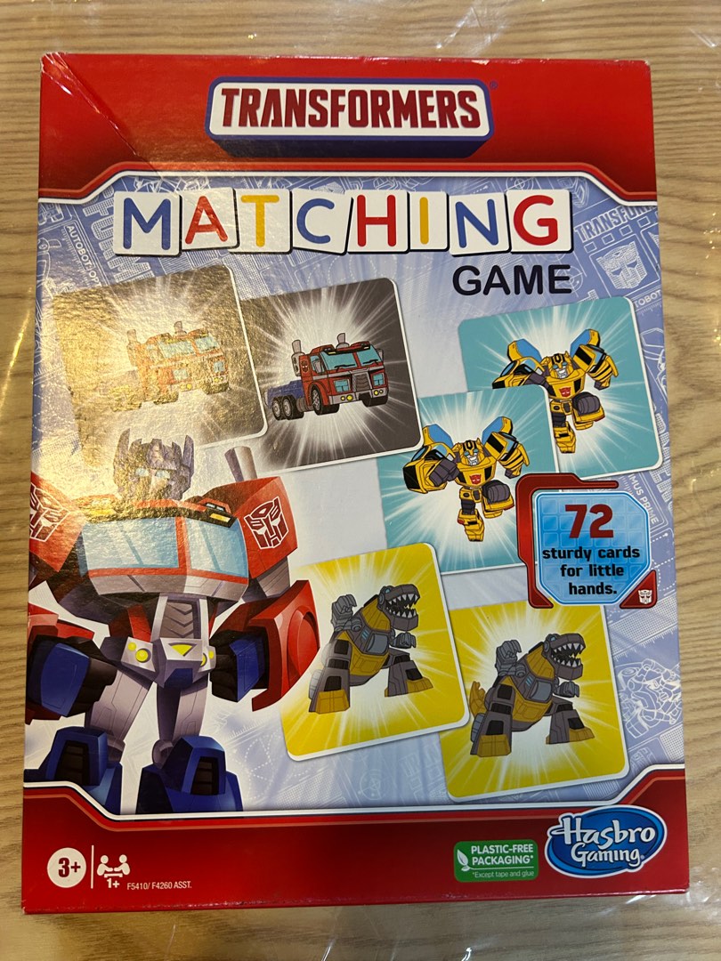 Transformers matching game, Hobbies & Toys, Toys & Games on Carousell