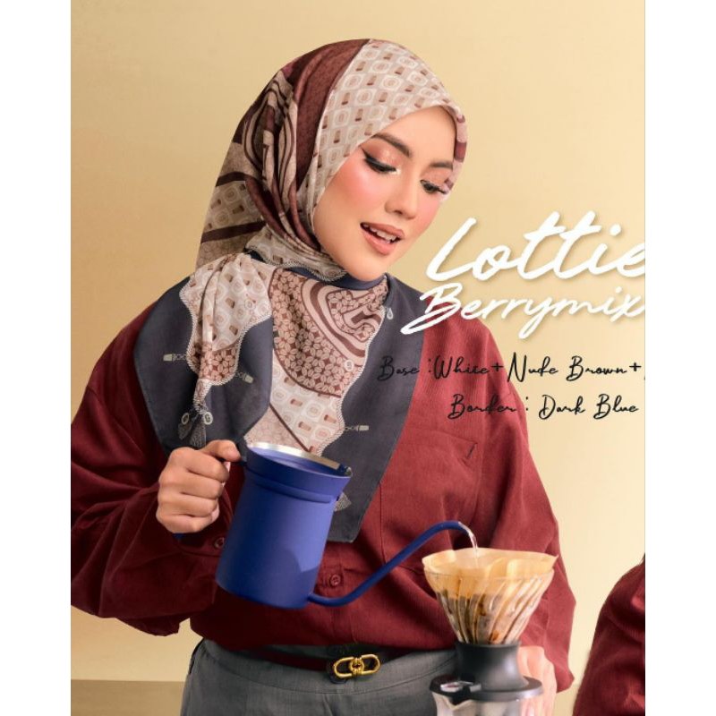 Tudung Ruffle X Gigi Coffee (Lottie Berrymix), Women's Fashion ...