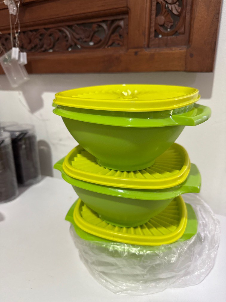 Tupperware Serverlier Bowl 1.5L (set of 3), Furniture & Home Living ...