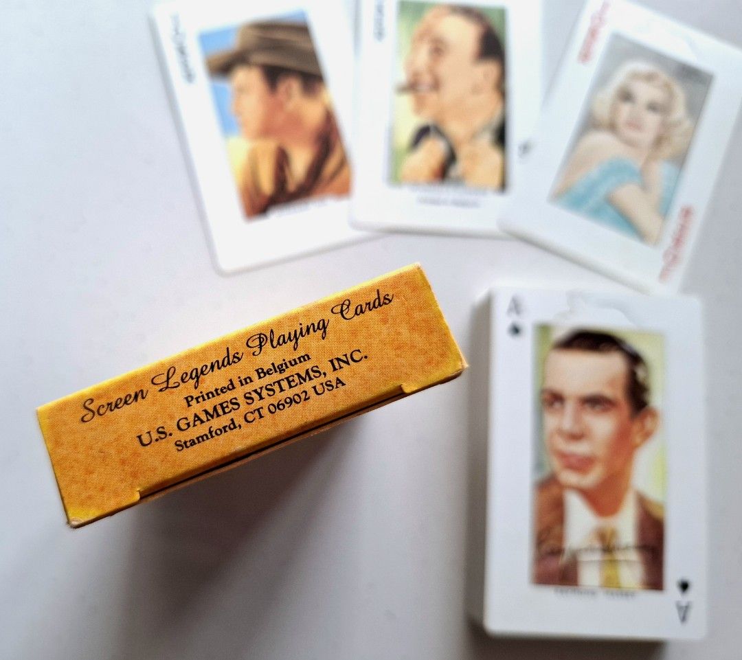 Vintage Collectible Playing Cards by Jaguar Iconic Screen Legends ...