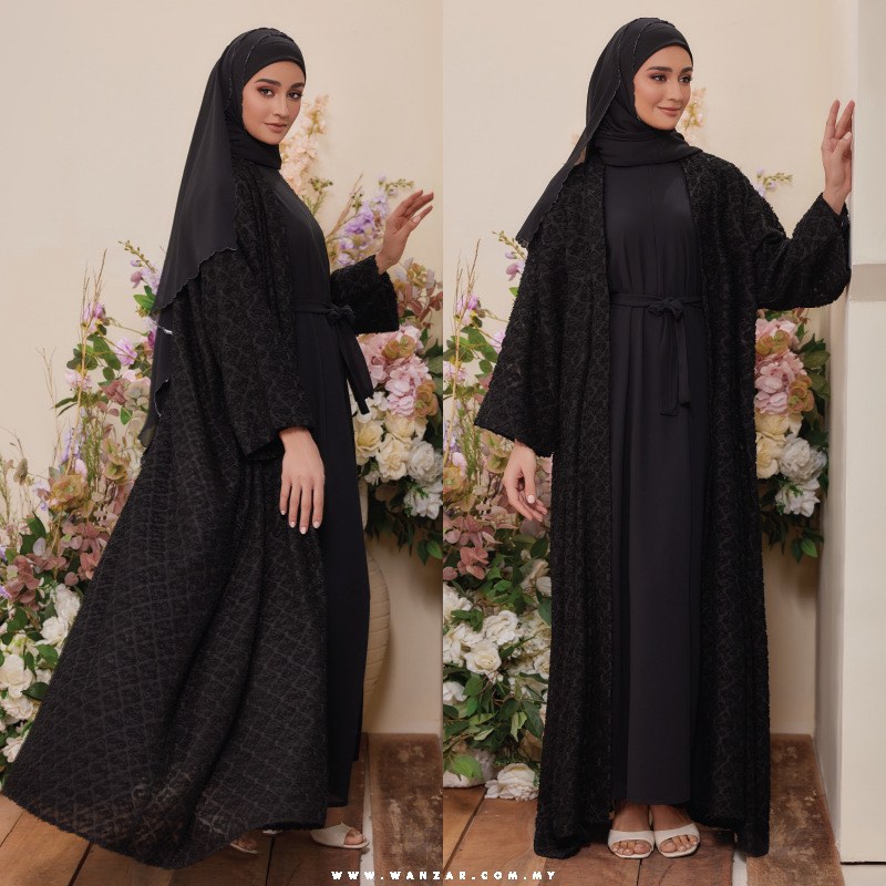 Baju Raya Wanzar Tahiira Dress, Women's Fashion, Muslimah Fashion ...