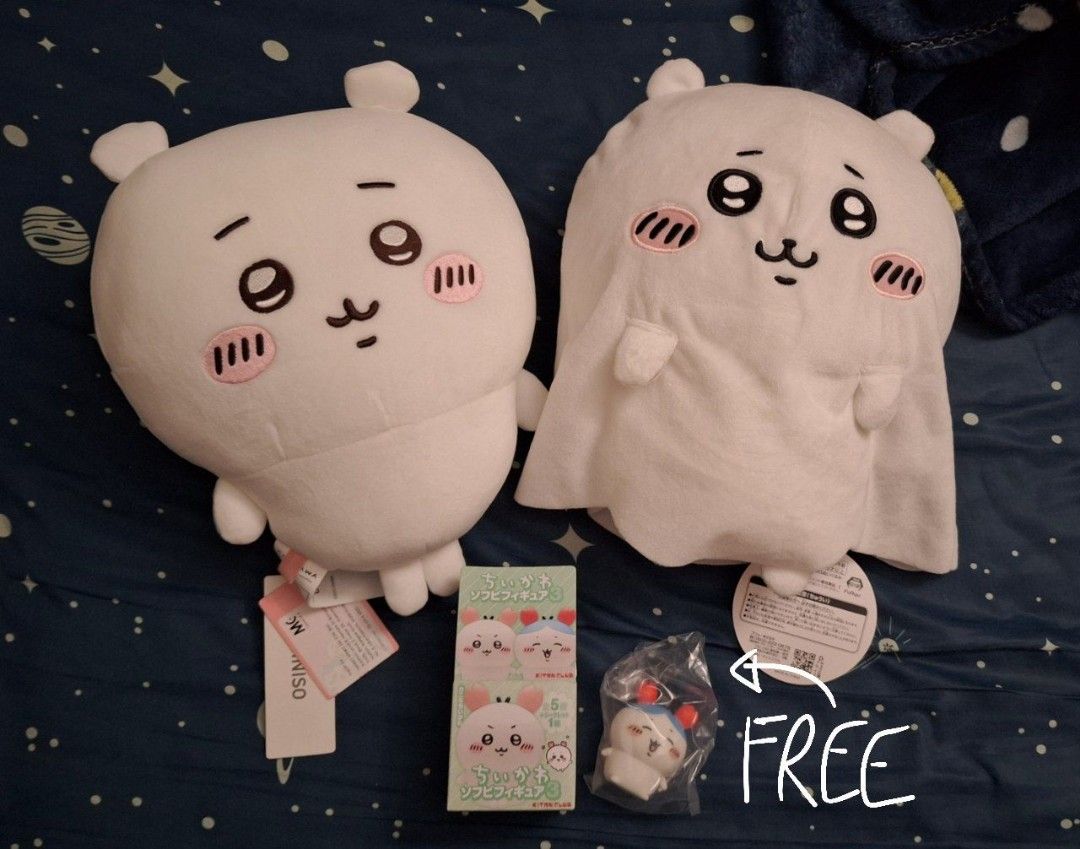 [WTS] chiikawa miniso and halloween costume ghost (FREE GIFT SEALED ...