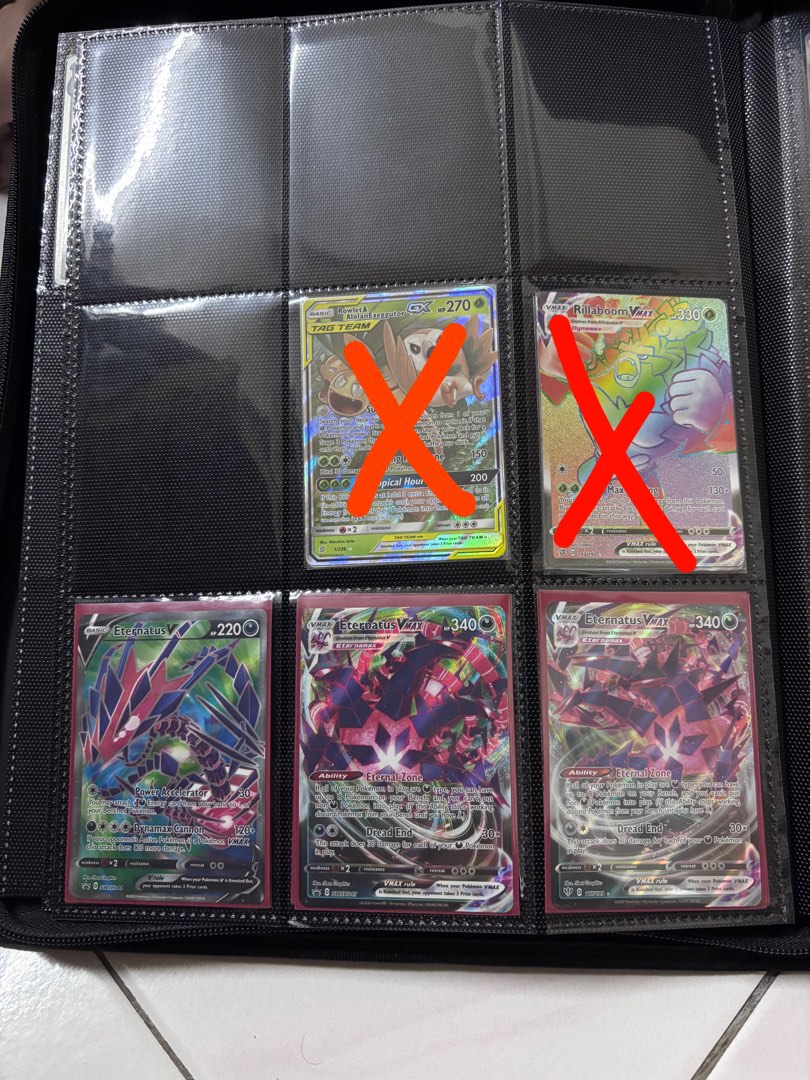 WTS: Pokemon Tag Team, V, V max card (Rowlet & Exeggutor)(Rillaboom ...