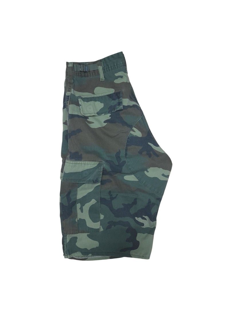 Y2K Camo Baggy Jorts | Army Jeans Camouflage Shorts, Men's Fashion ...
