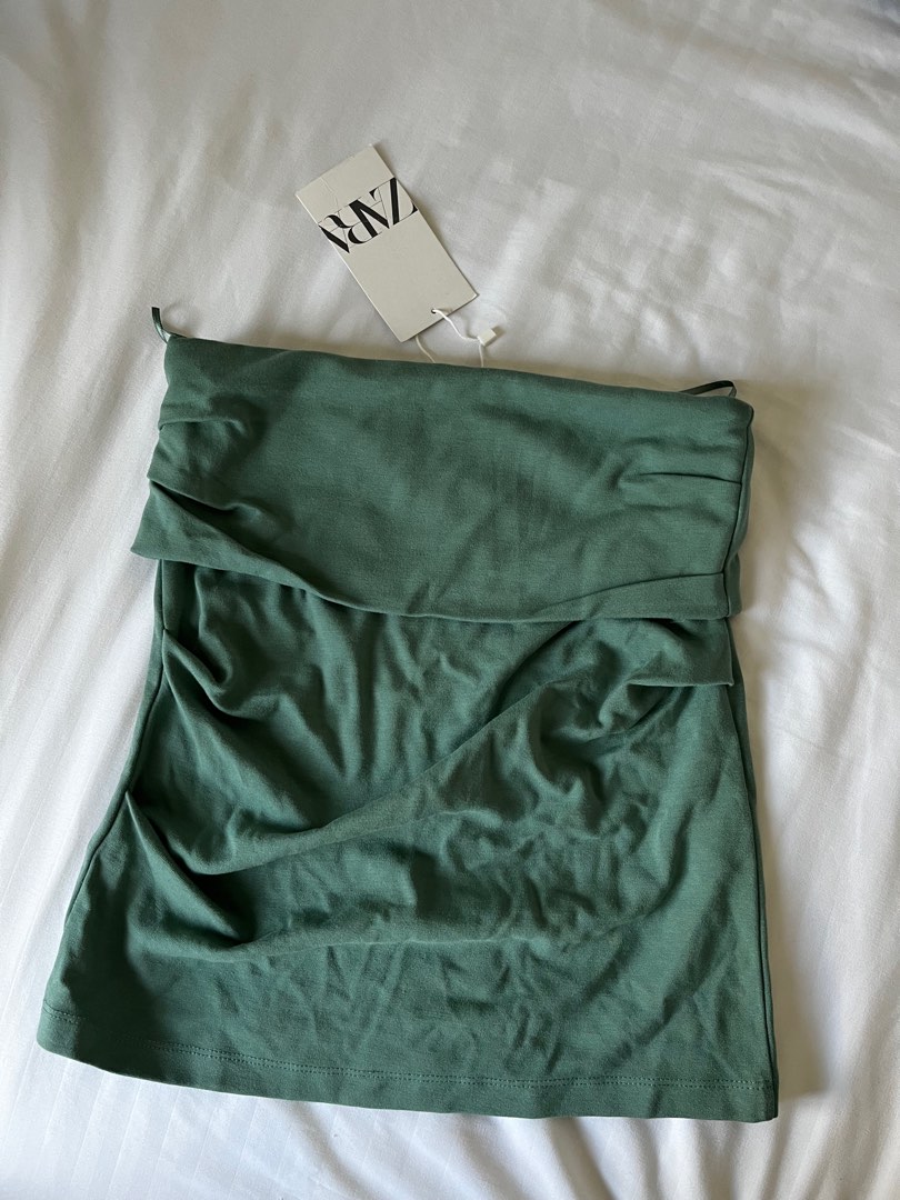 Zara Tube Top, Women's Fashion, Tops, Sleeveless on Carousell