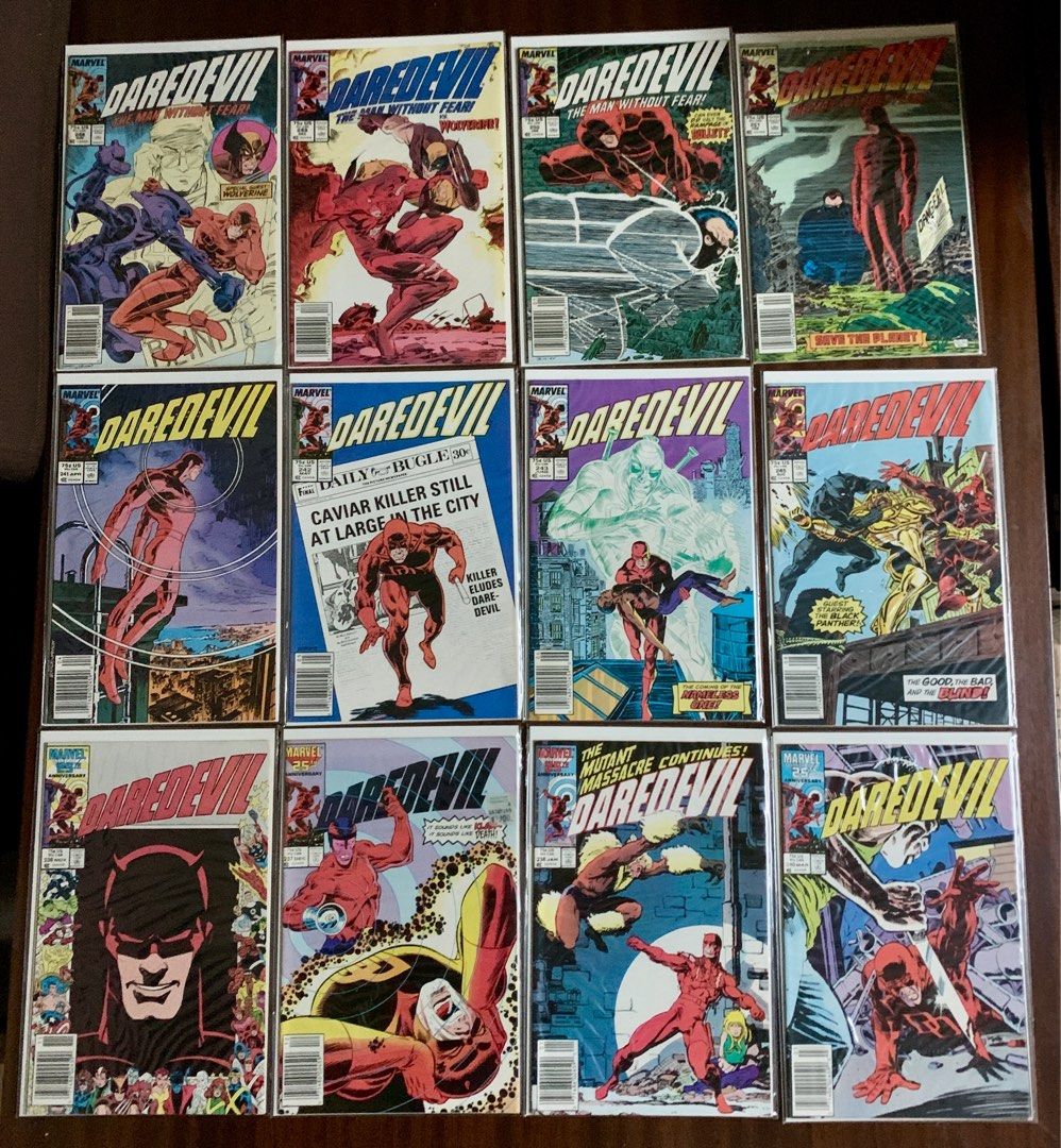 25 + 1 Daredevil Marvel Comics 1980s including Electra Punisher ...