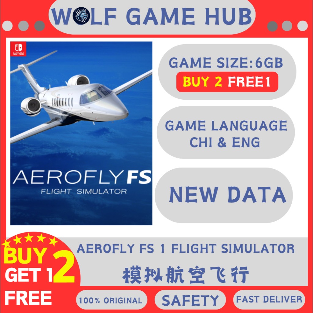 Aerofly FS 1 Flight Simulator BUY 2 FREE 1 (Nintendo switch) Digital ...