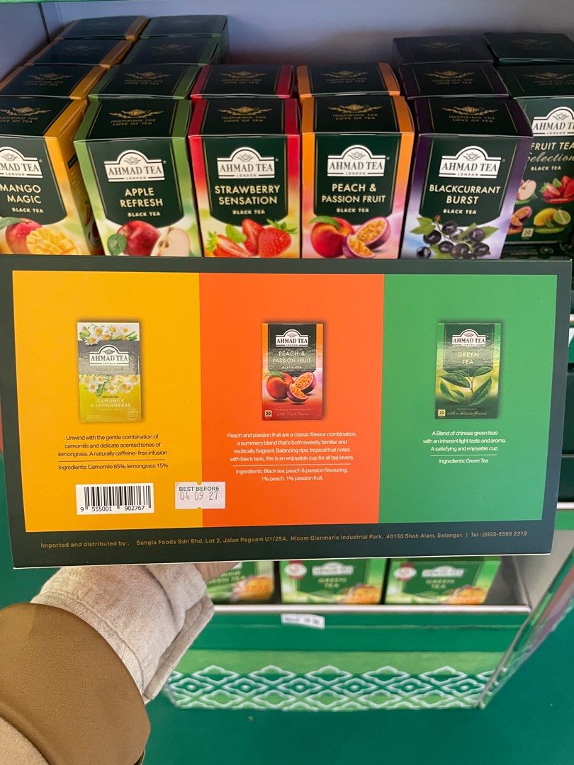 AHMAD TEA GIFT SET 60 SACHETS, Food & Drinks, Fresh Produce on Carousell