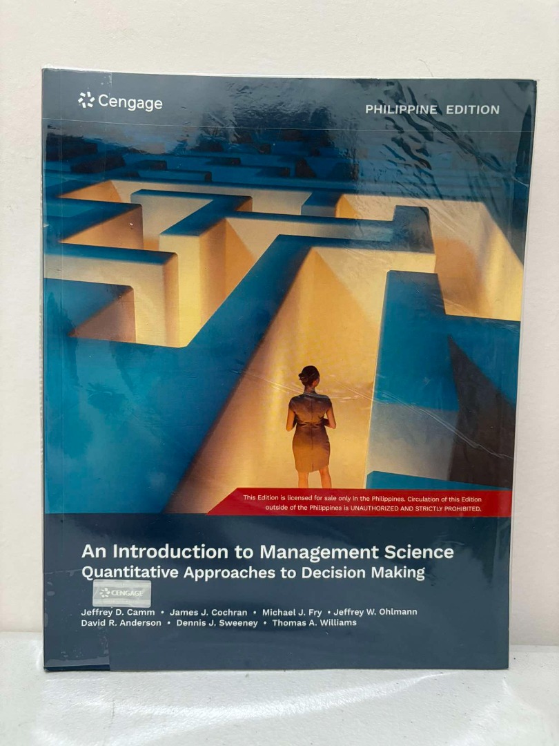 An Introduction to Management Science: Quantitative Approaches to ...