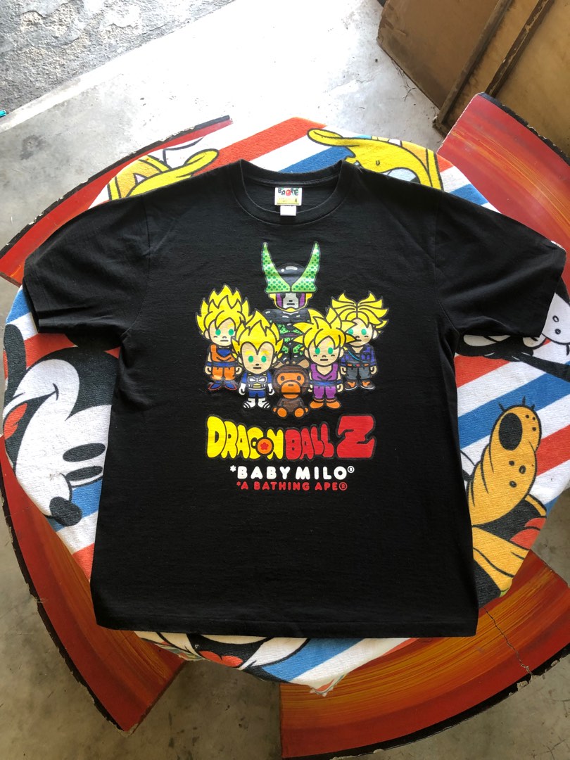 Bape X Baby Milo X dragonball z, Men's Fashion, Tops & Sets, Tshirts ...