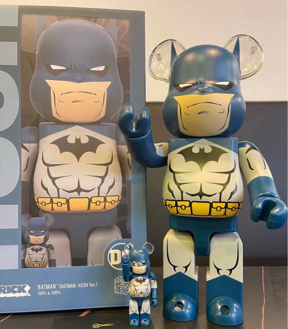 BE@RBRICK Bearbrick BATMAN (HUSH Version) 400% & 100%, Hobbies & Toys ...