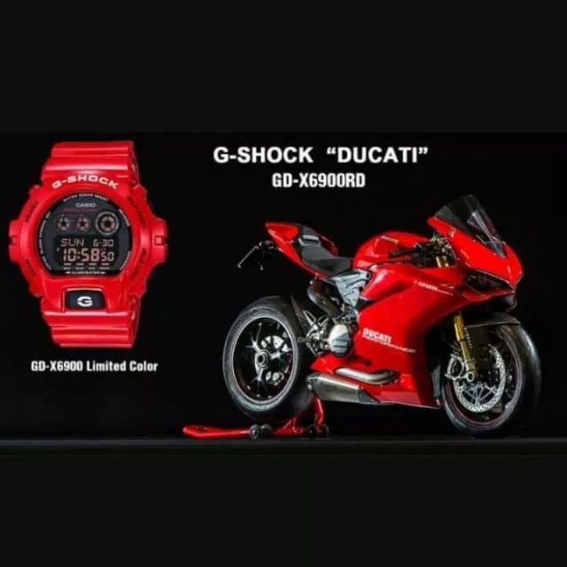 Brand new limited edition Japan JDM Casio G-Shock GD-X6900RD-4 Ducati ...