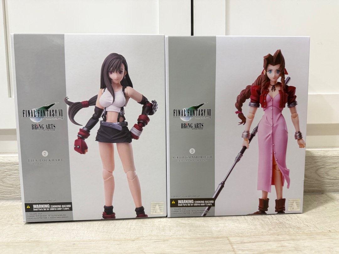 Bring Arts BA Tifa Lockhart Aerith Aeris FF7R Remake FFVII Final Fantasy VII 7 FF7 Rebirth ...