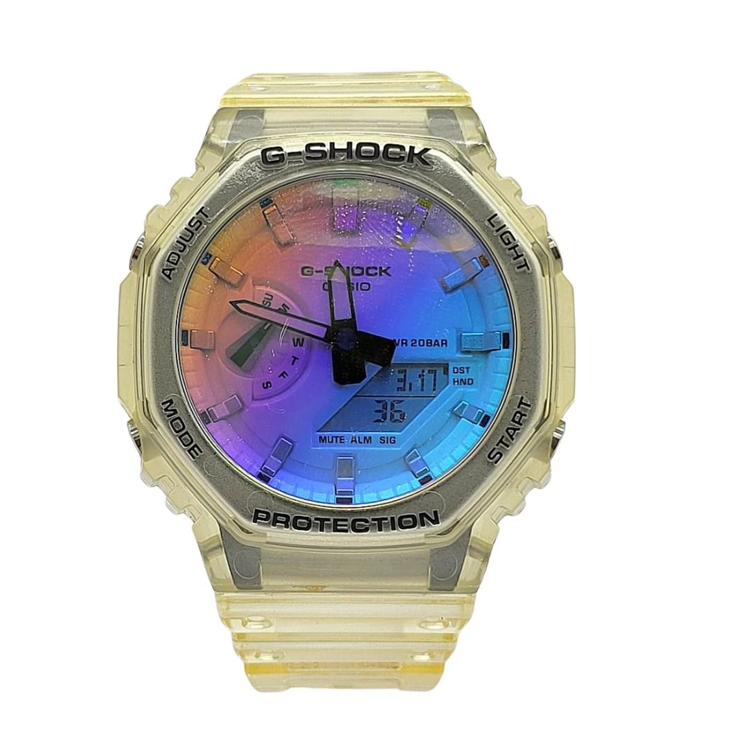 Casio G-Shock Carbon Core Guard Structure Iridescent Colour Dial Watch ...