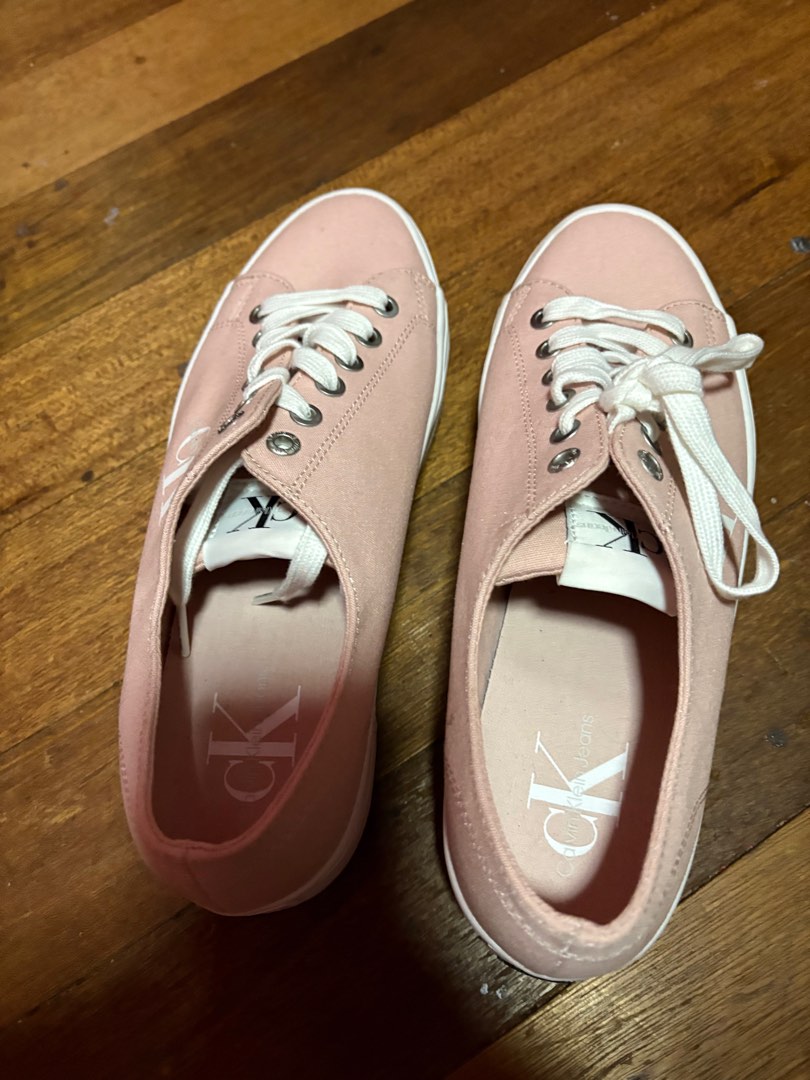 CK LACEUP PINK SNEAKERS, Women's Fashion, Footwear, Sneakers on Carousell