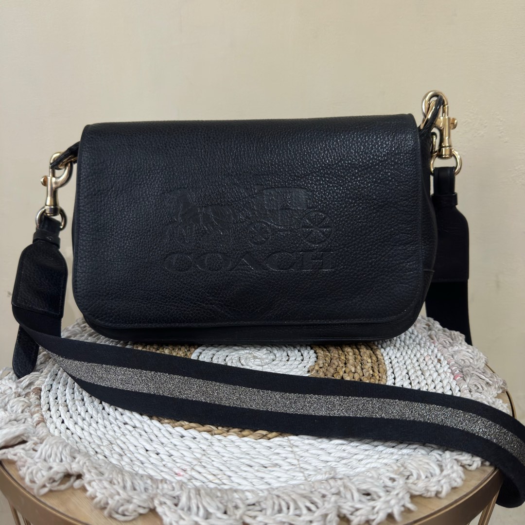 Coach Jess Flap Crossbody, Fesyen Wanita, Tas & Dompet di Carousell