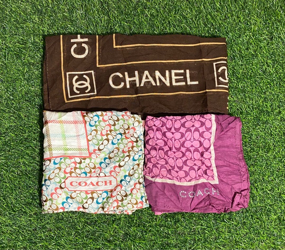 COACH x CHANEL - AS PACK POCKET SQUARE HANDKERCHIEF, Luxury ...