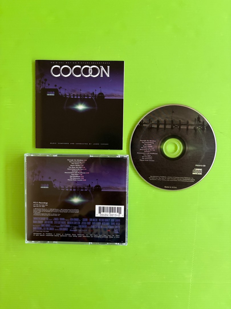Cocoon Original Motion Picture Soundtrack Album CD, Hobbies & Toys ...