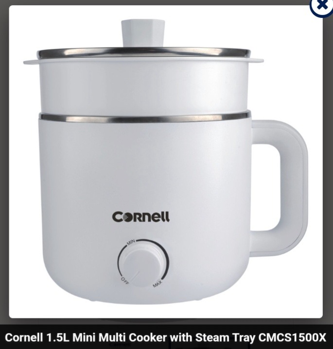 Cornell 1.5L Mini Multi Cooker with Steam Tray CMCS1500X, TV & Home ...