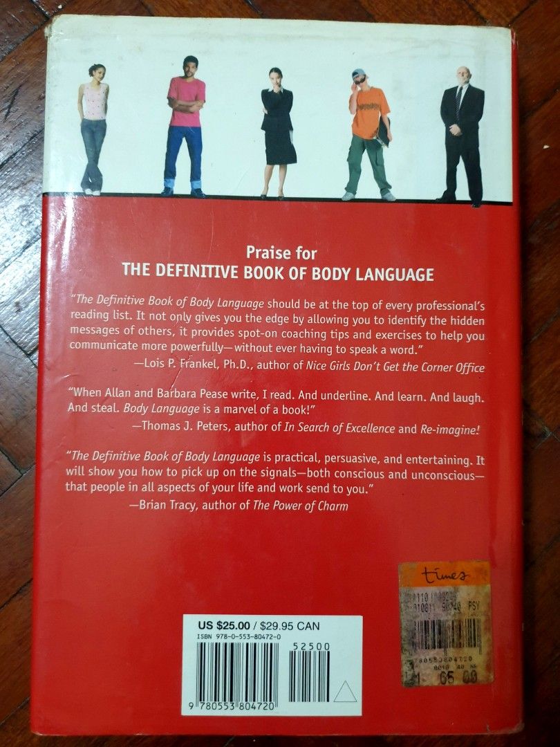 Definitive Book of Body Language by Allan and Barbara Pease (Hardcover ...