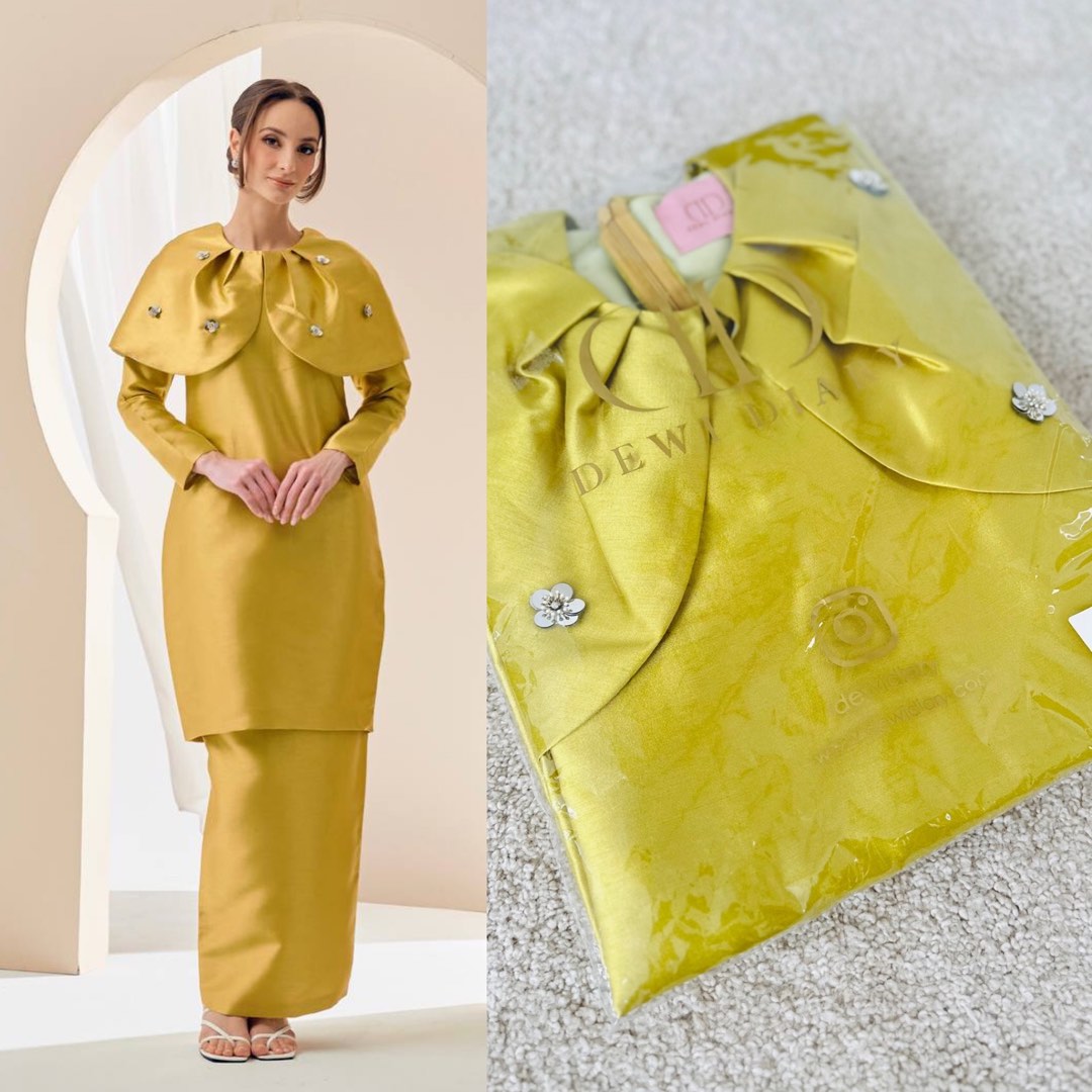 Dewi Diary Jamela Kurung, Women's Fashion, Muslimah Fashion, Baju ...