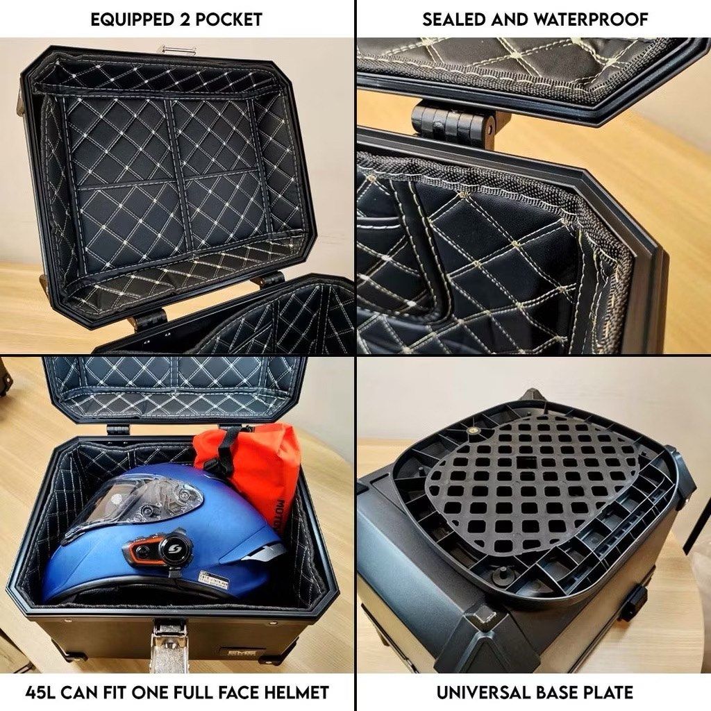 EMS TOP BOX 55litre Brand New - Aluminium Box, Auto Accessories on ...