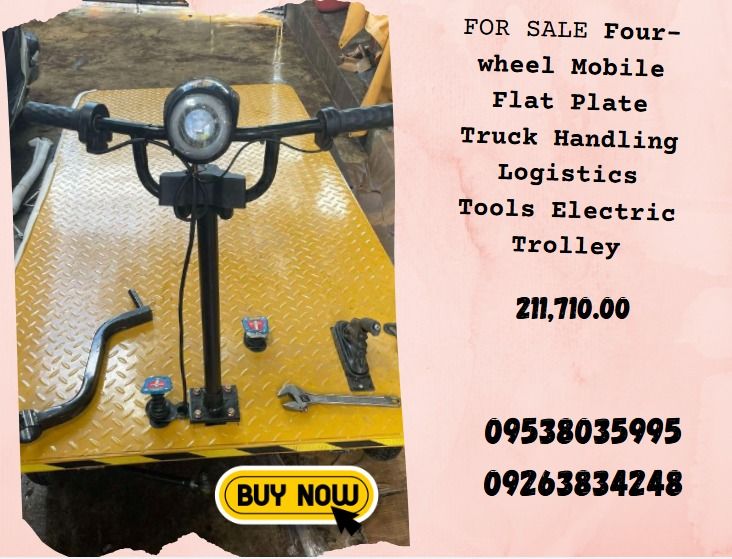 FOR SALE FOUR-WHEEL MOBILE FLAT PLATE TRUCK HANDLING LOGISTICS TOOLS ...