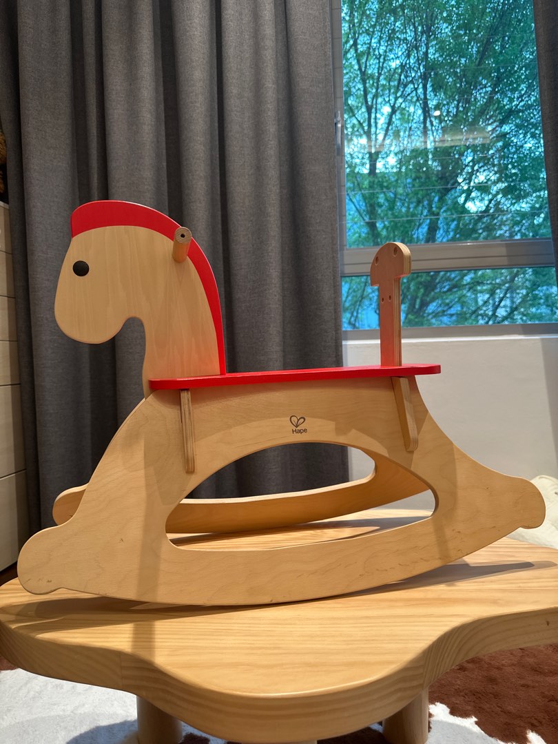 Hape Wooden Rocking Horse (Full Set), Hobbies & Toys, Toys & Games on ...