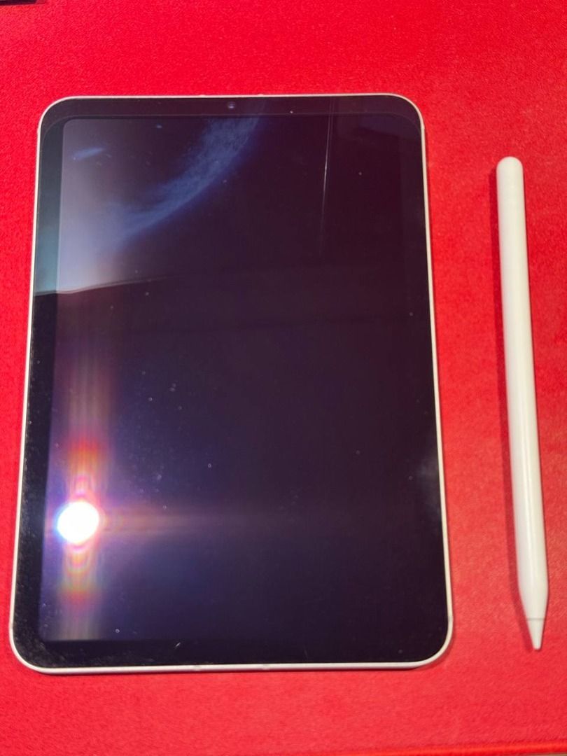 有保養 齊盒 iPad mini 6 5G cellular 256GB 香檳金 (Apple Care+ 至2025 7月) 連 Apple Pencil, 電池健康度 97% , 手提電話 ...