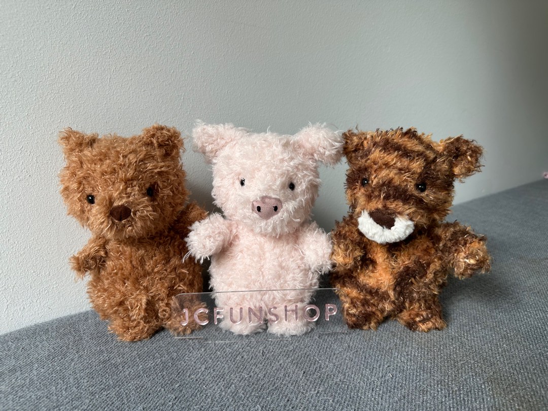 Jellycat Little Bear Pig Tiger, Hobbies & Toys, Toys & Games on Carousell