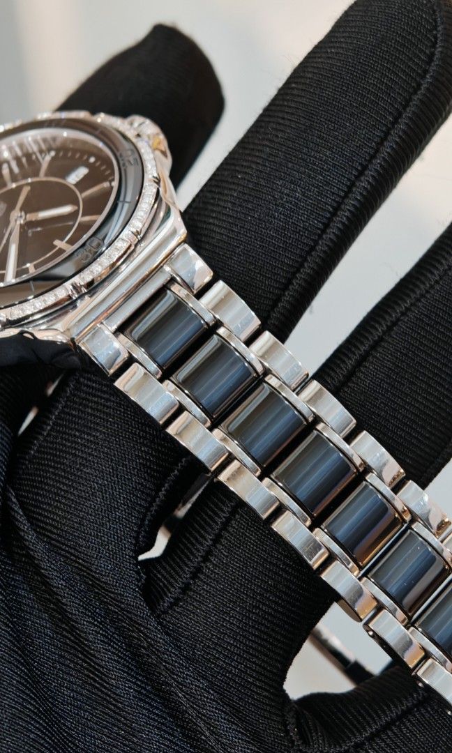 Johan TAG HEUER Formula 1 Diamonds Bezel Ceramic and Steel 37mm Quartz ...