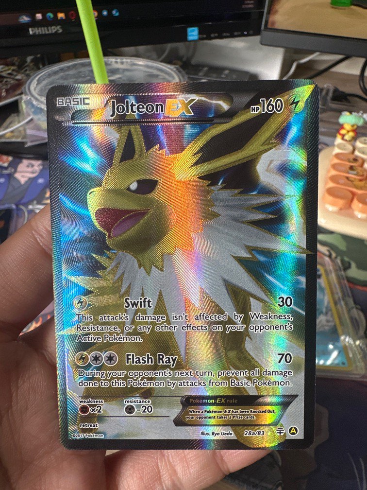 Jolteon EX #28a Generations Pokemon Card, Hobbies & Toys, Toys & Games on Carousell