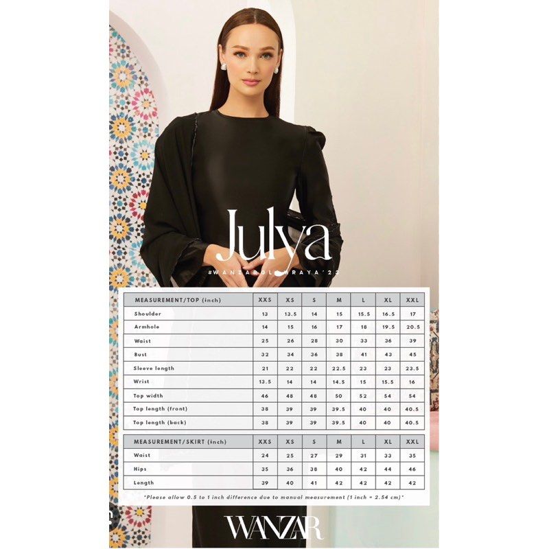 Julya Kurung by Wanzar, Women's Fashion, Muslimah Fashion, Baju Kurung ...