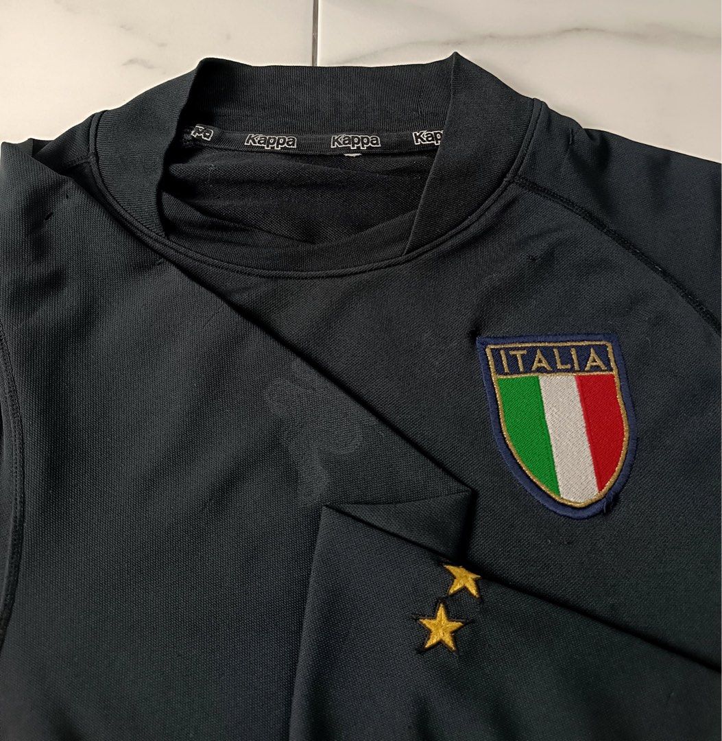 Kappa Italy goalkeeper 2002 jersey Jersi GK vintage, Men's Fashion ...