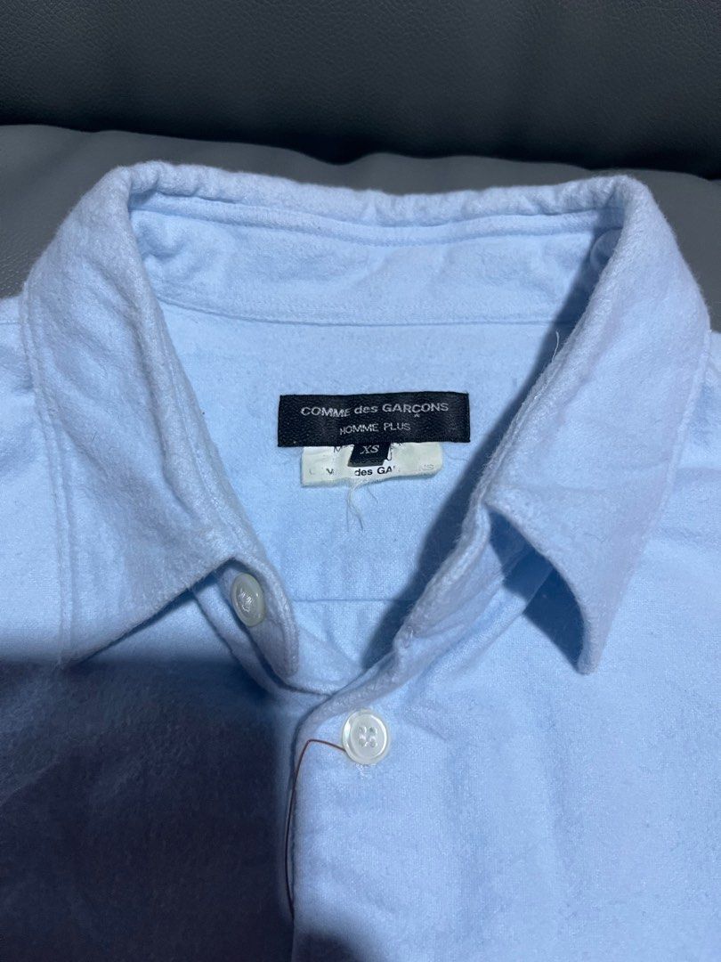 Kemeja comme des garcons shirt baby blue not visvim iron heart y's ...