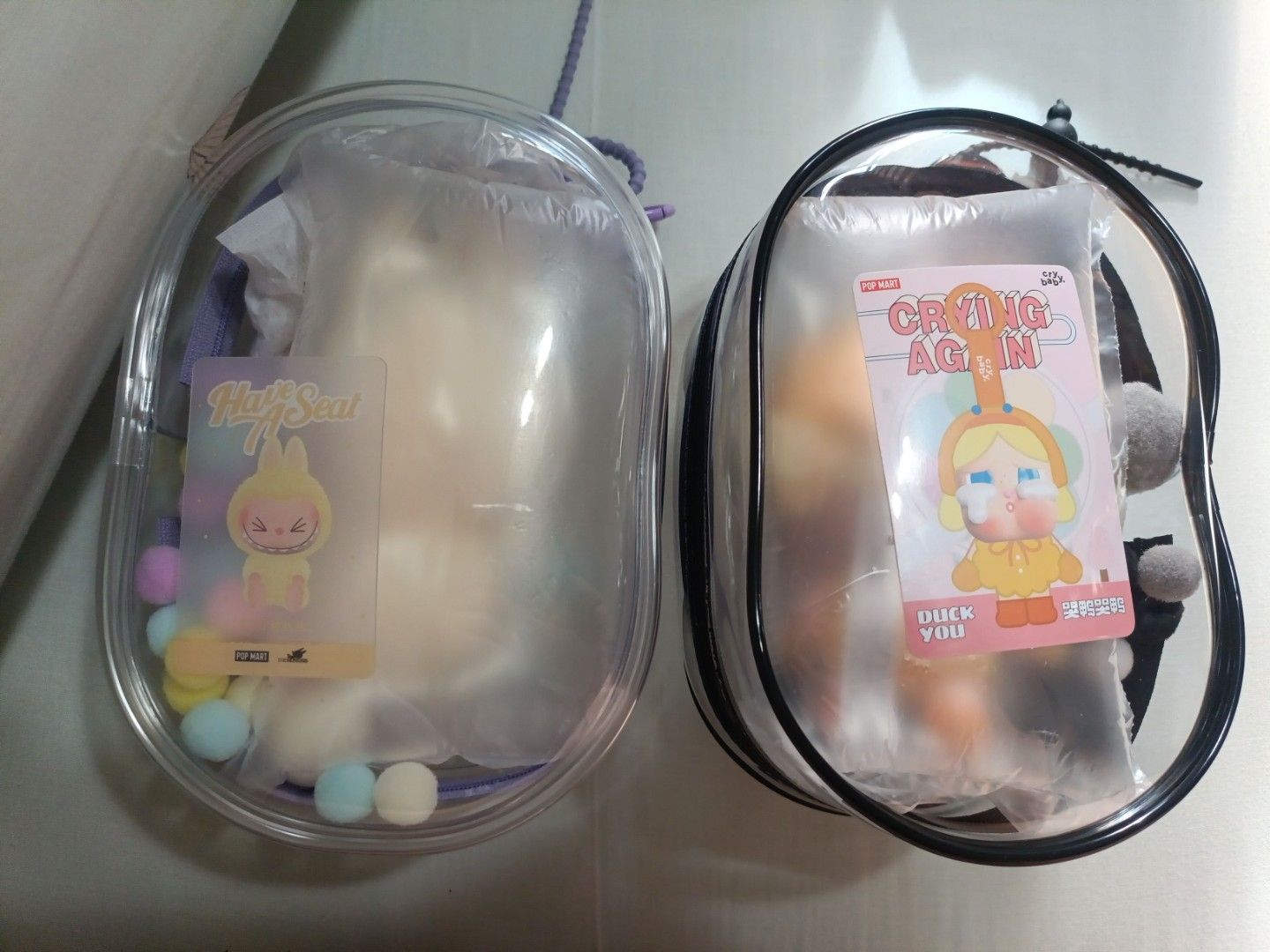 LABUBU V2 SISI CRYING AGAIN DUCK PM TO OFFER FROM CLAW MACHINE, Hobbies ...