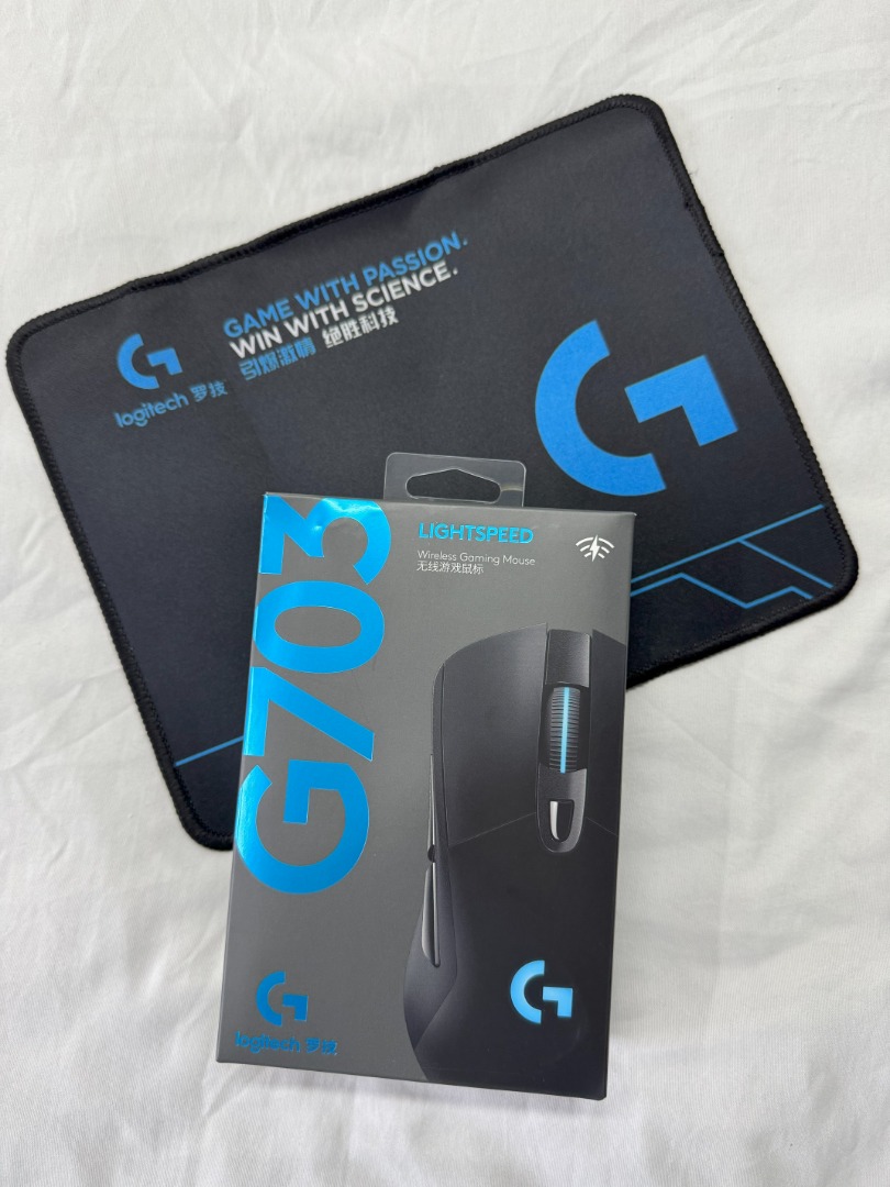 Logitech G703 LIGHTSPEED Wireless Gaming Mouse with HERO Sensor + Free ...