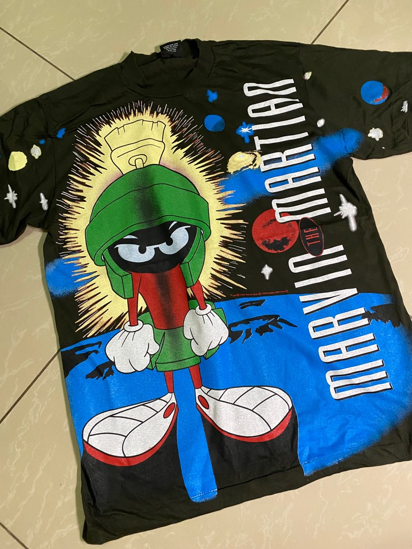 Looney Tunes Marvin The Martian OVP Vintage T Shirt Bootleg, Men's ...